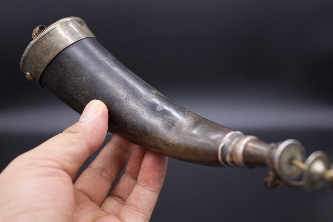 Antique Tibetan Powder Horn- Ngak-ru- Tibet 19th C - Etsy