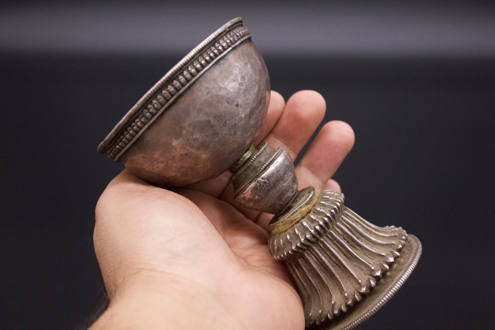 Antique Tibetan Silver Butter Lamp/offering Lamp -tibet 19th C - Etsy