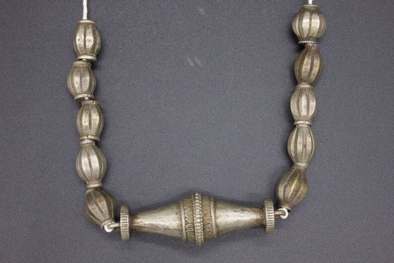 Ethnic Nepali Jewelry-silver Alloy Beads Necklace- Tribal Tharu ...
