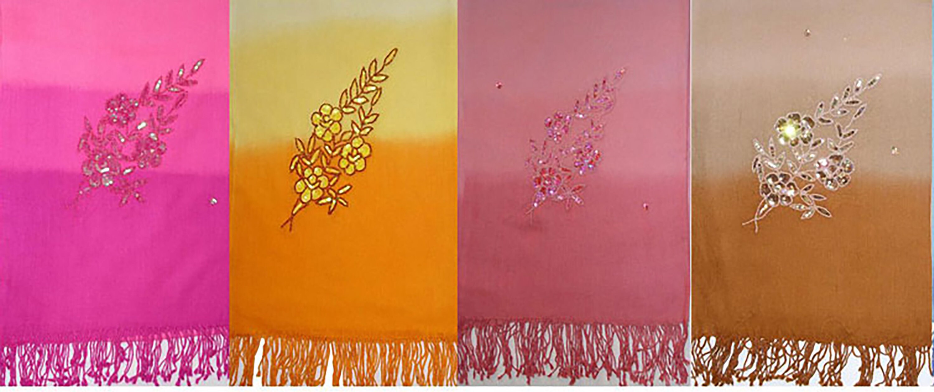 Woolen Beaded Shawl in Various Colors - Etsy New Zealand