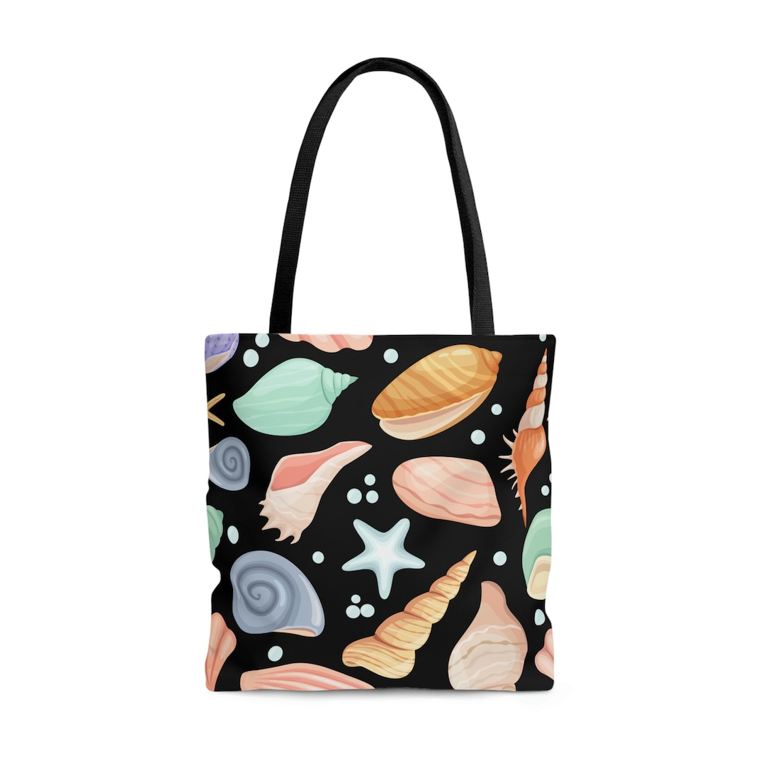 Ocean Seashell Beach Bag, Summer Bag, Vacation Bag - 3 Sizes Available ...