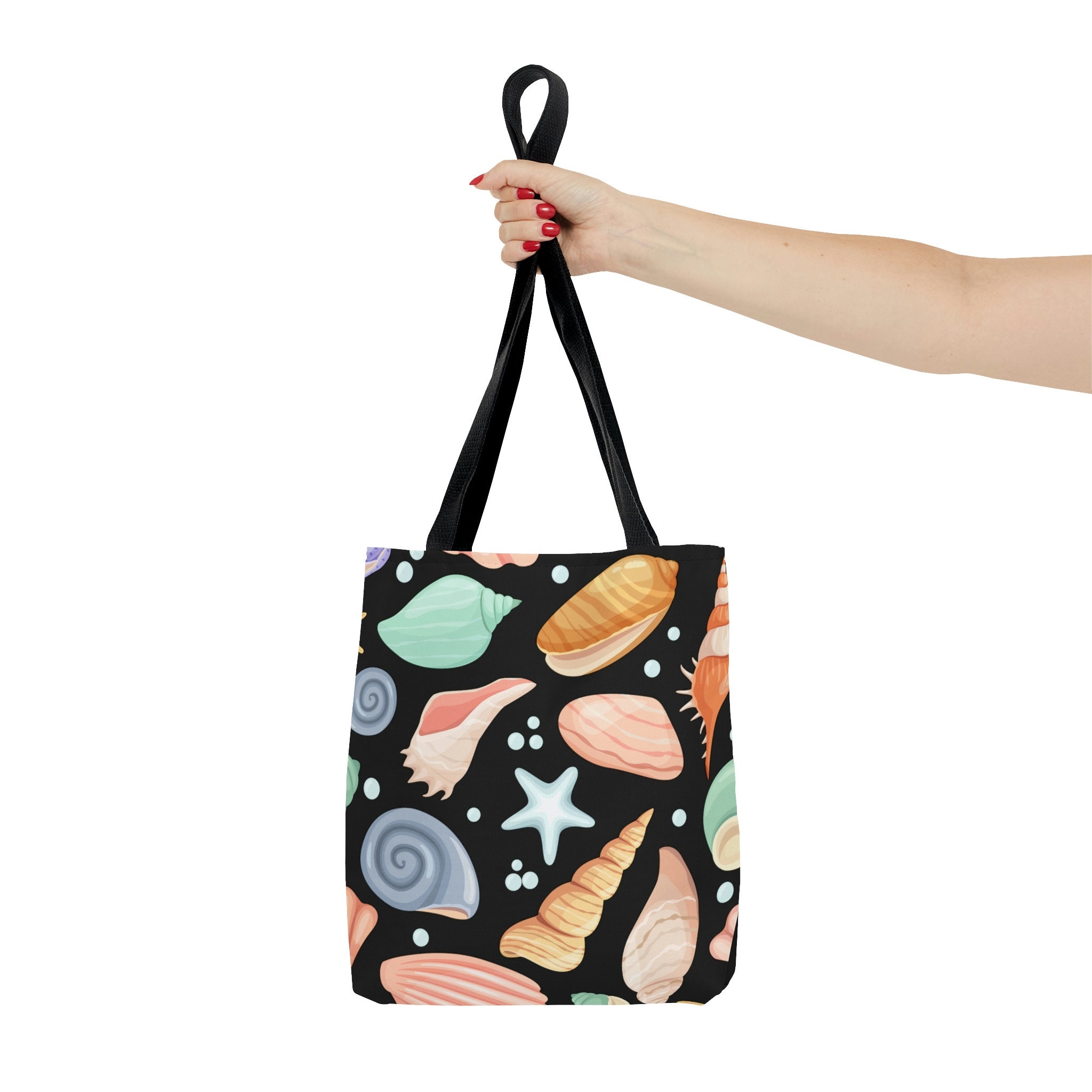 Ocean Seashell Beach Bag, Summer Bag, Vacation Bag - 3 Sizes Available ...