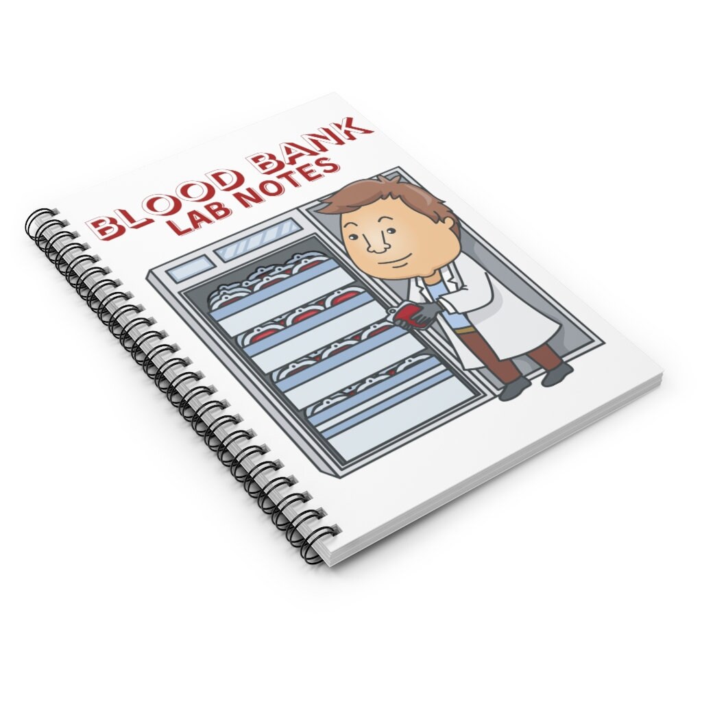 Matte Blood Bank Hemo Chemisrty micro Lab Notes Lab Spiral | Etsy