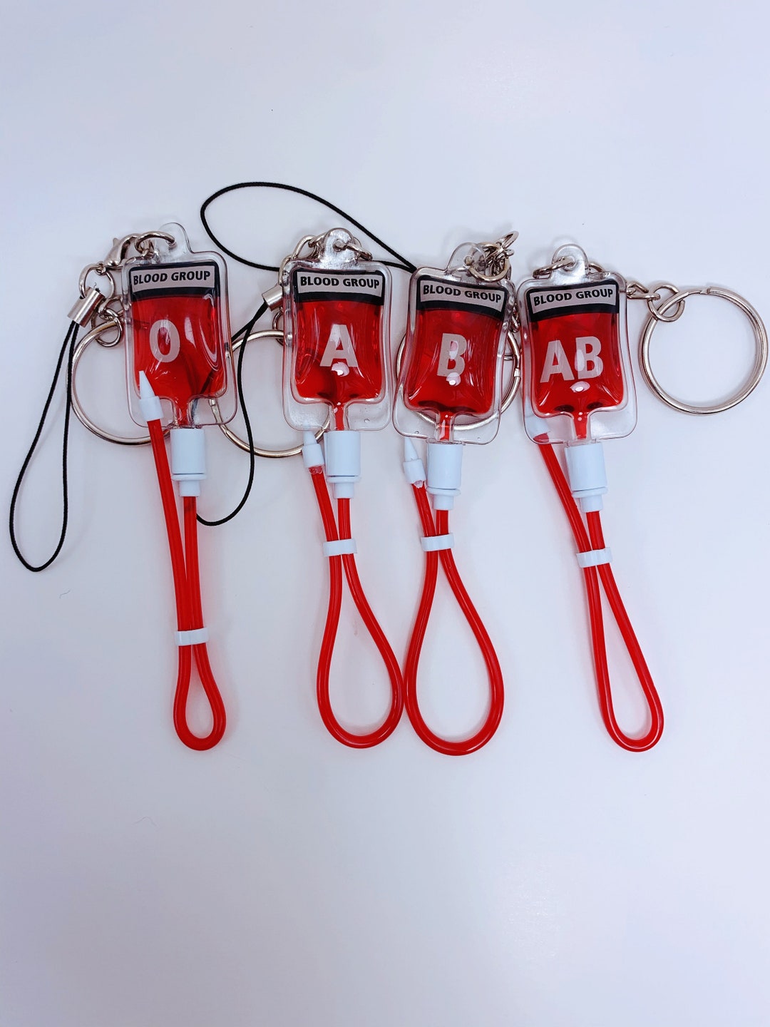 Blood Bank Key Chain,blood Bank Badge Reel, ABO Key Chain, Blood Type ...