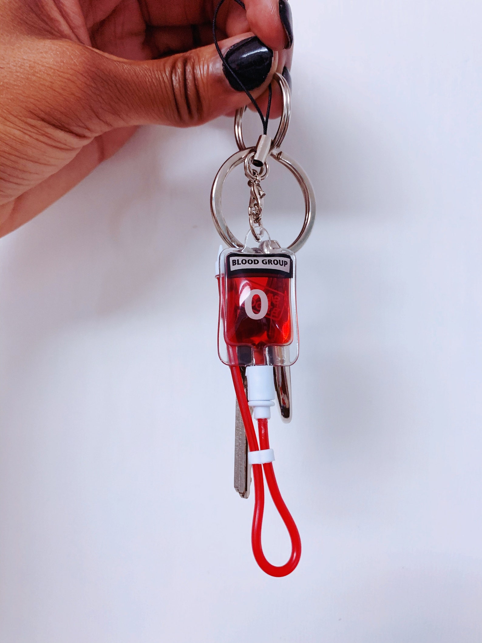Blood Bank Key Chain,blood Bank Badge Reel, ABO Key Chain, Blood Type ...