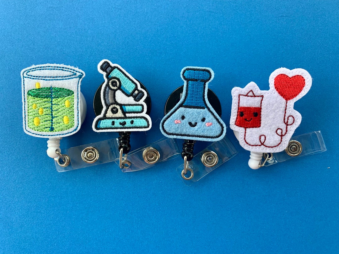 Felt Badge Reel,lab Tech Badge,med Tech Badge ,nurse Badge,medical ...