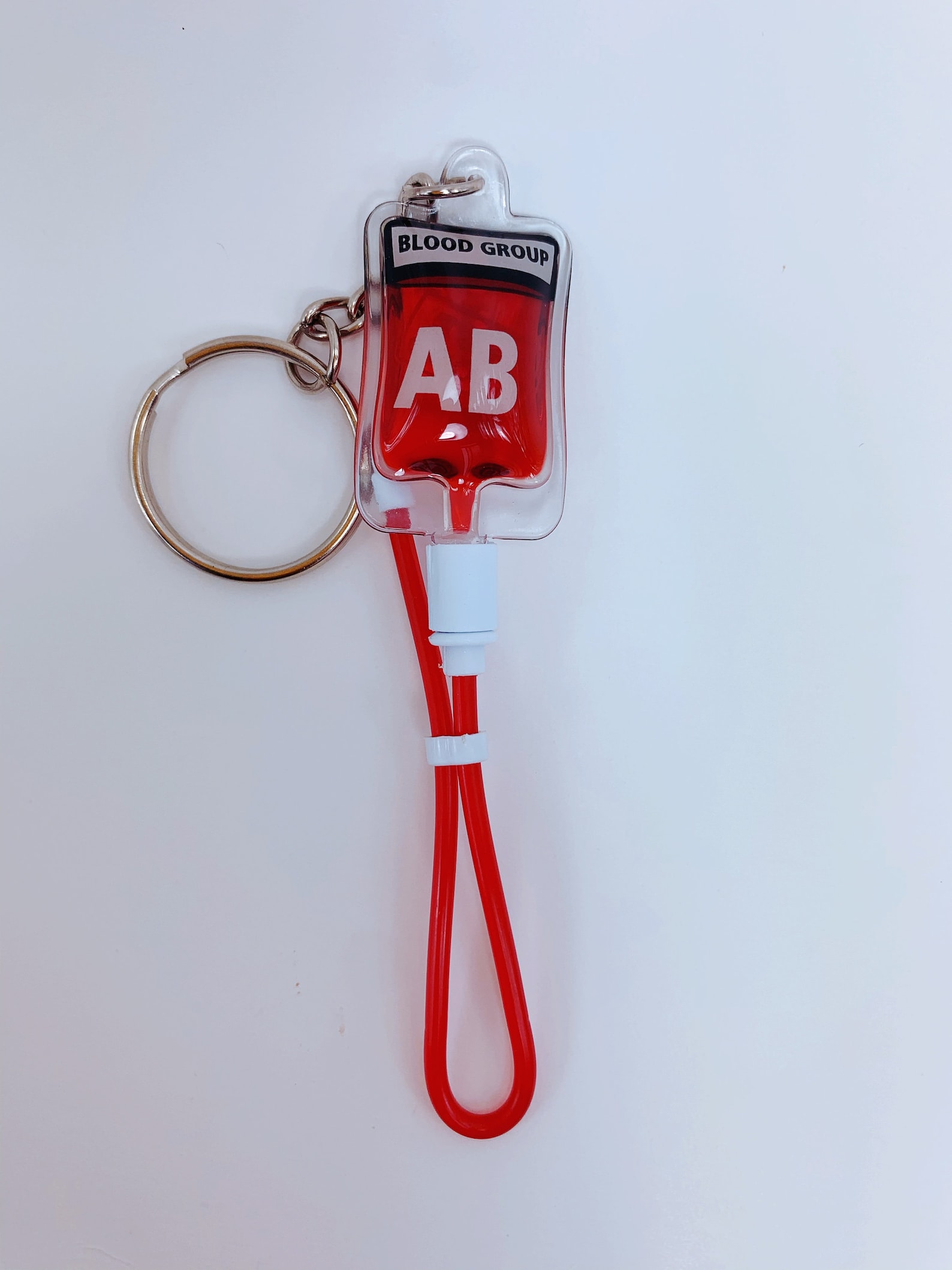 Blood Bank Key Chain,blood Bank Badge Reel, ABO Key Chain, Blood Type ...