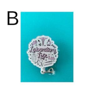 Lab Tech Badge Reel, Medical Staff Gift - Etsy