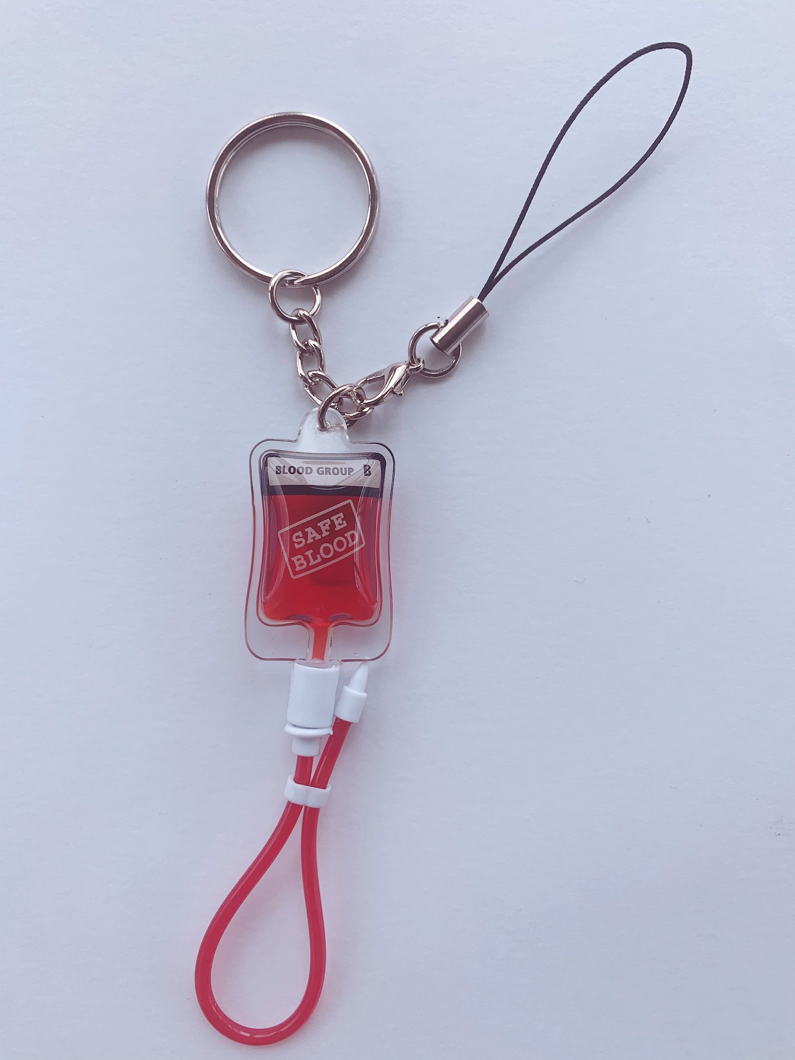 Blood Bank Key Chain,blood Bank Badge Reel, ABO Key Chain, Blood Type ...
