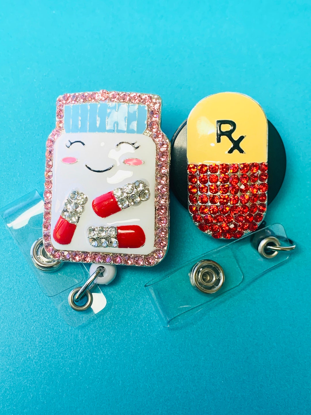 Pharmacy Badge Reel, Pill Badge Reel, Drug Badge Holder, Technician ...