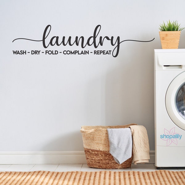 Laundry Room Vinyl - Etsy