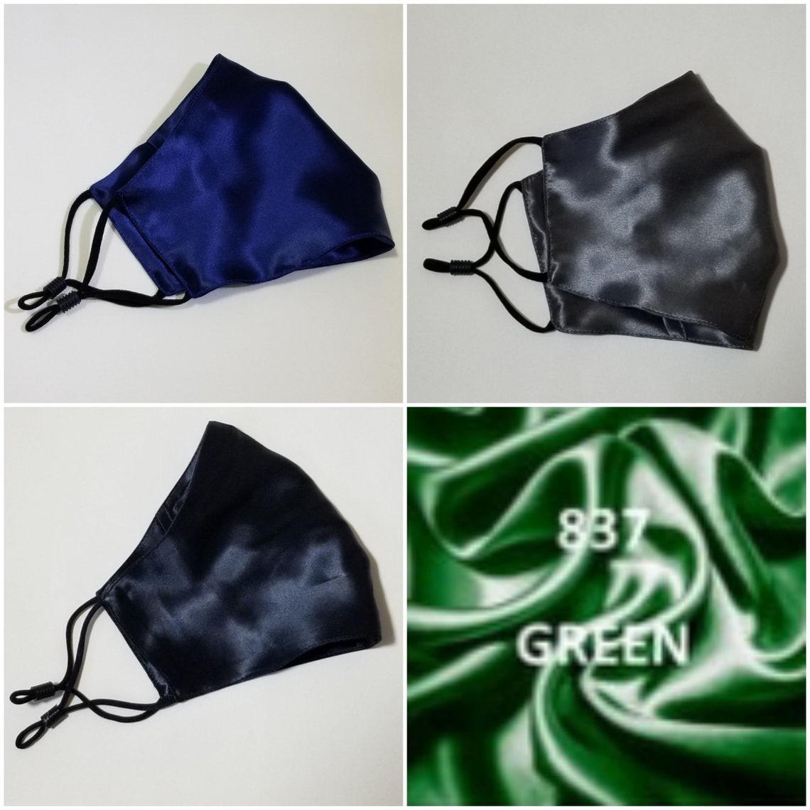 KIDS Silk Face Mask FRENCH BLUE 100% Pure Silk Face Mask. Mulberry Silk ...