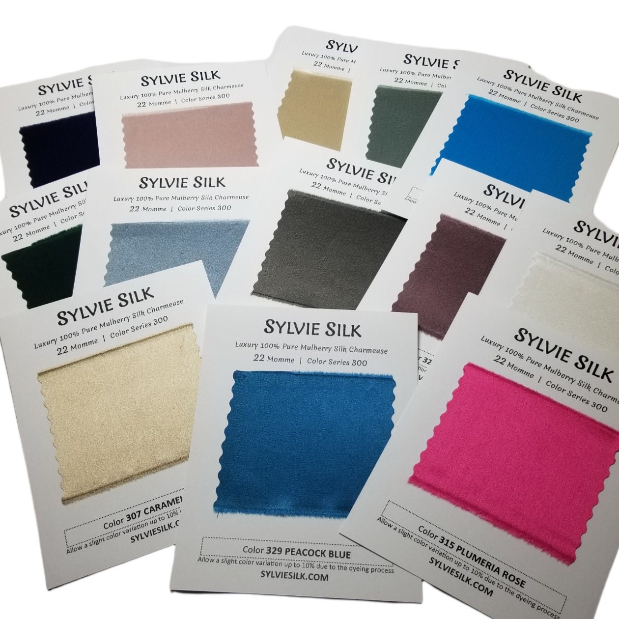 SILK COLOR SWATCHES 22 Momme Pure Silk Fabric Colors| 100% Pure ...