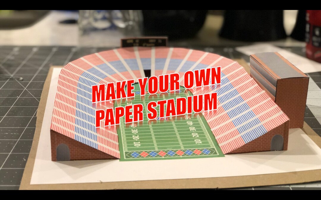 Build Your Own Paper Stadium - Etsy UK