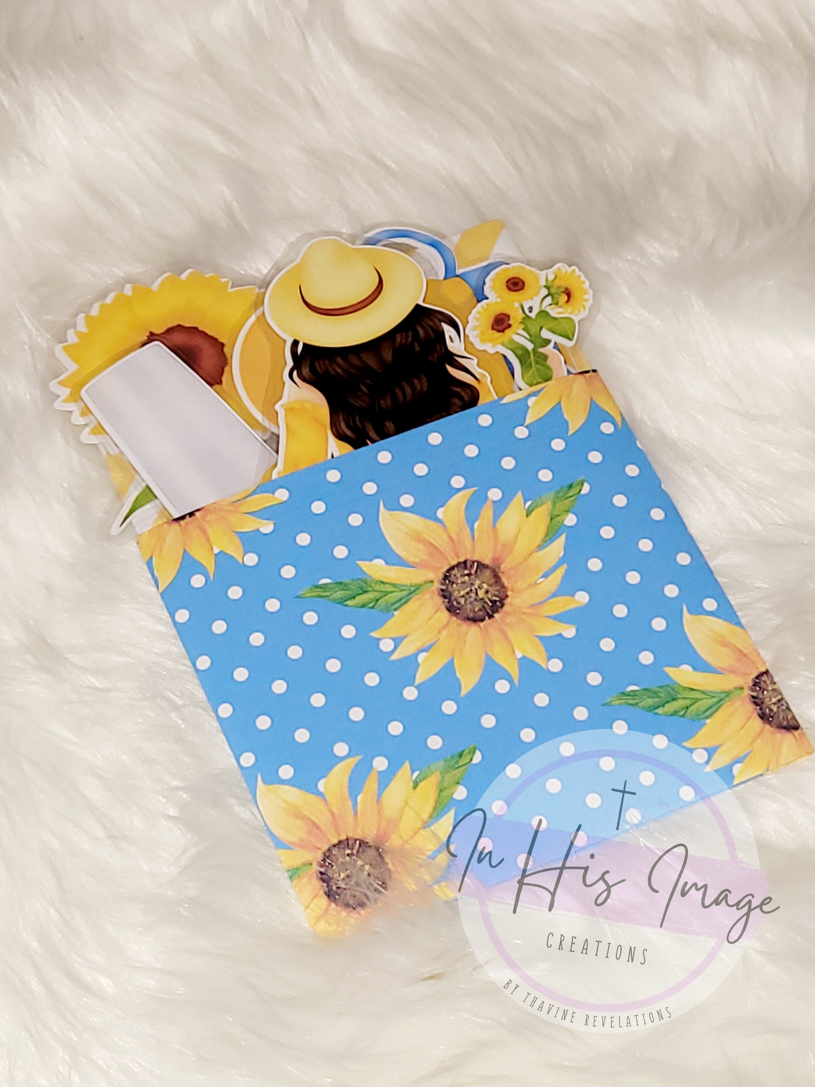 Sunflower Bookmark Set Fashion Girl Bookmarks Brunette - Etsy