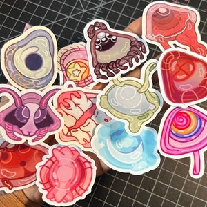 Creepy Cute Stickers, Moth Sticker, Weirdcore Stickers, Creepy Eye ...