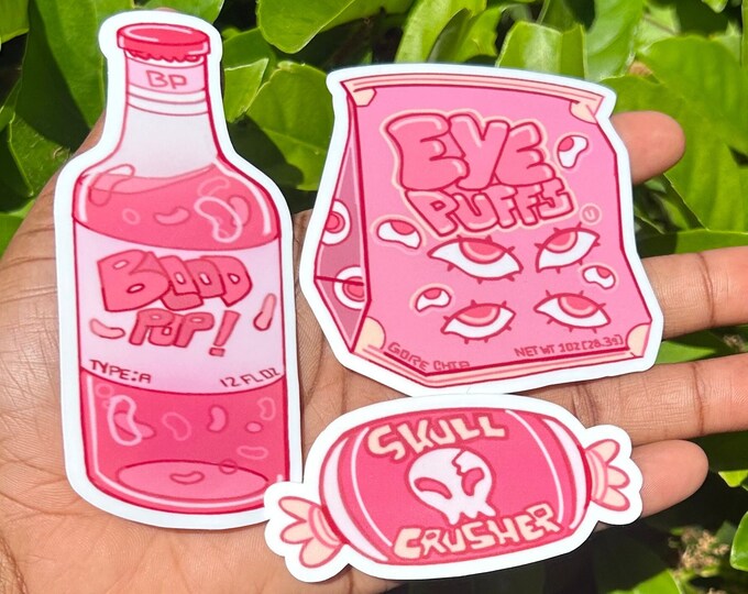 Gore Snacks Sticker Set/ Traumacore Stickers/kidcore/weirdcore/creepy ...