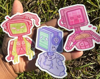 Drippy TV Head Waterproof Stickers - Etsy