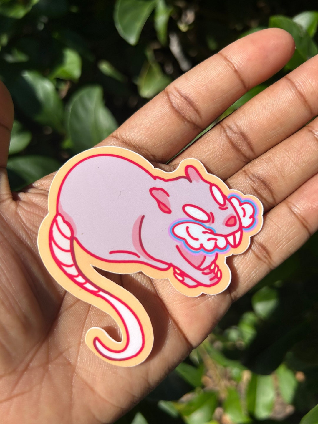 Crazed Rat // Rat Core // Rat Stickers // Creepy Cute // - Etsy