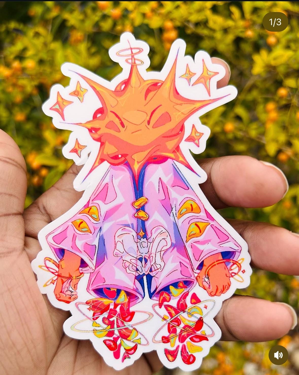 Cute Sun Sticker Set – Sun Mage, Starry Eye & Sunny Characters – Bright ...