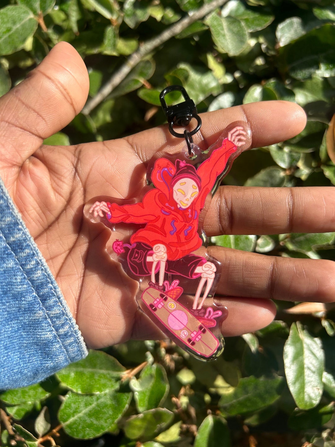 Skaterboy Skelly Keychain, 3.5-inch Keychain,jumbo Keychain,kidcore ...