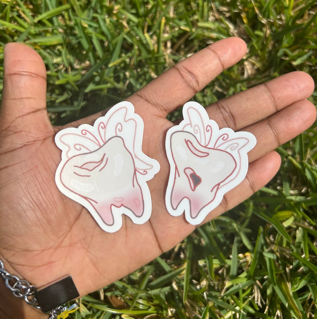 Tooth Fairy Sticker Set/weirdcore/ Teethcore/ Traumacore / - Etsy