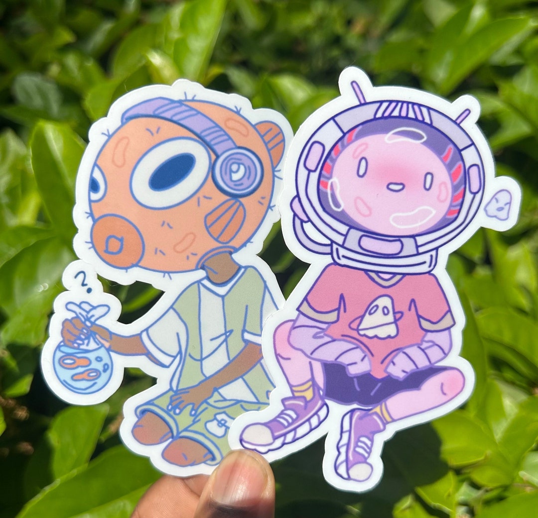 Aesthetic Oc Stickers // Connie the Fish Head and Zedd the Space ...