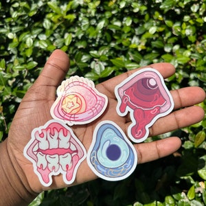 Creepy Cute Stickers, Moth Sticker, Weirdcore Stickers, Creepy Eye ...