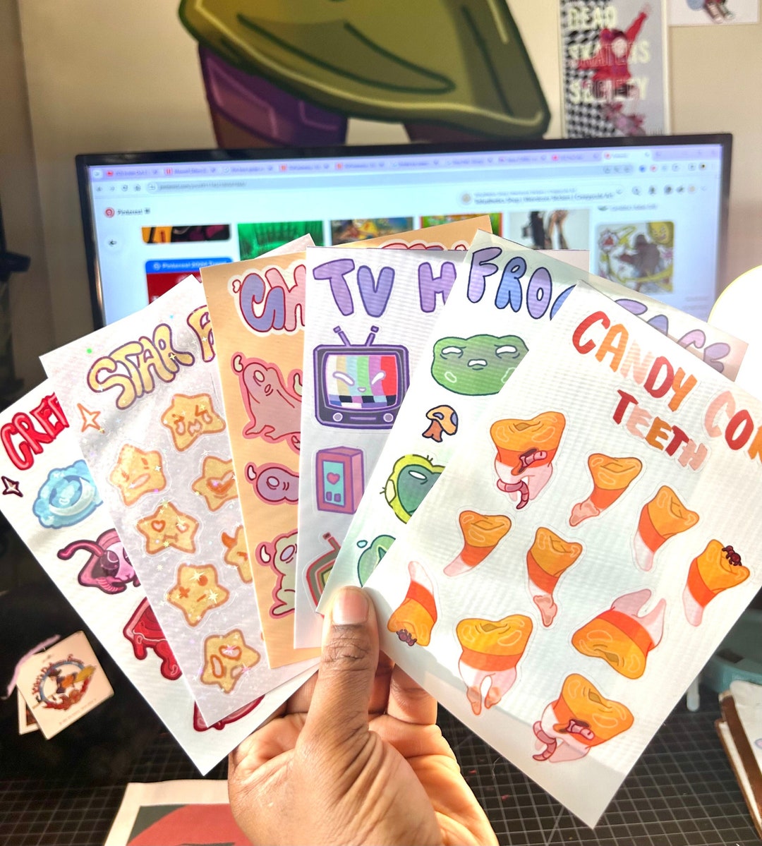 Mystery Sticker Sheets/ Mystery Bag / 3 Random Sticker Sheets ...