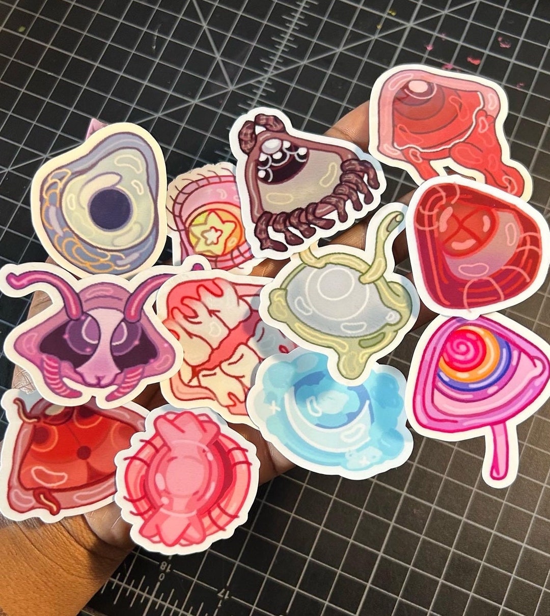 Creepy Cute Stickers, Moth Sticker, Weirdcore Stickers, Creepy Eye ...