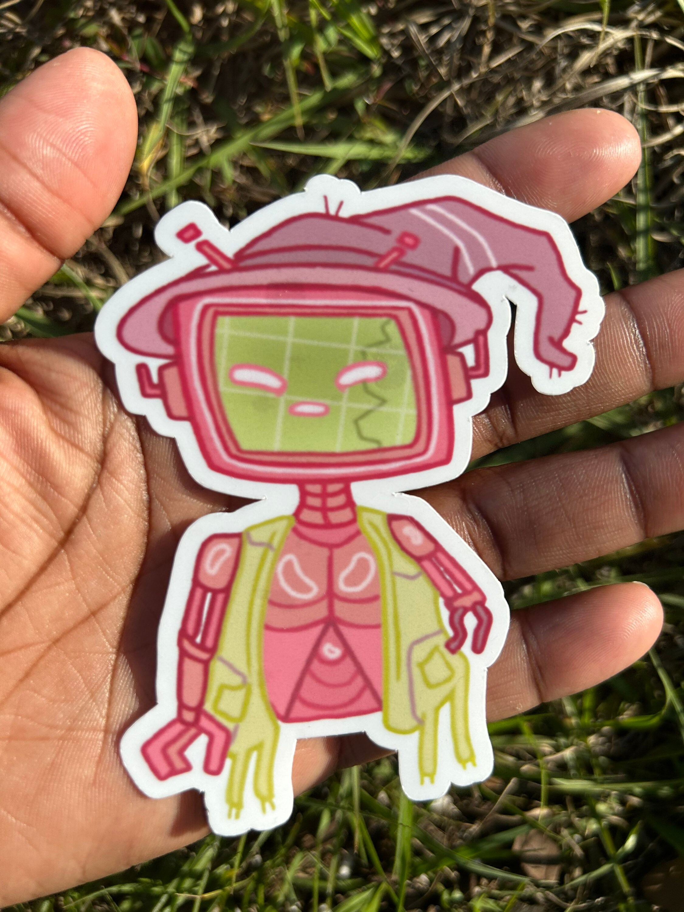 Lonley Robots V3// Robot Stickers // Computer Head Sticker // - Etsy