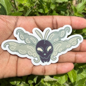 Skull Moths // Moth Stickers // Death Moth // Creepy Cute // Kidcore ...