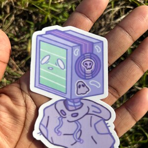 Lonley Robots V3// Robot Stickers // Computer Head Sticker // Tv Head ...