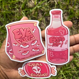 Gore Snacks Sticker Set/ Traumacore Stickers/kidcore/weirdcore/creepy ...