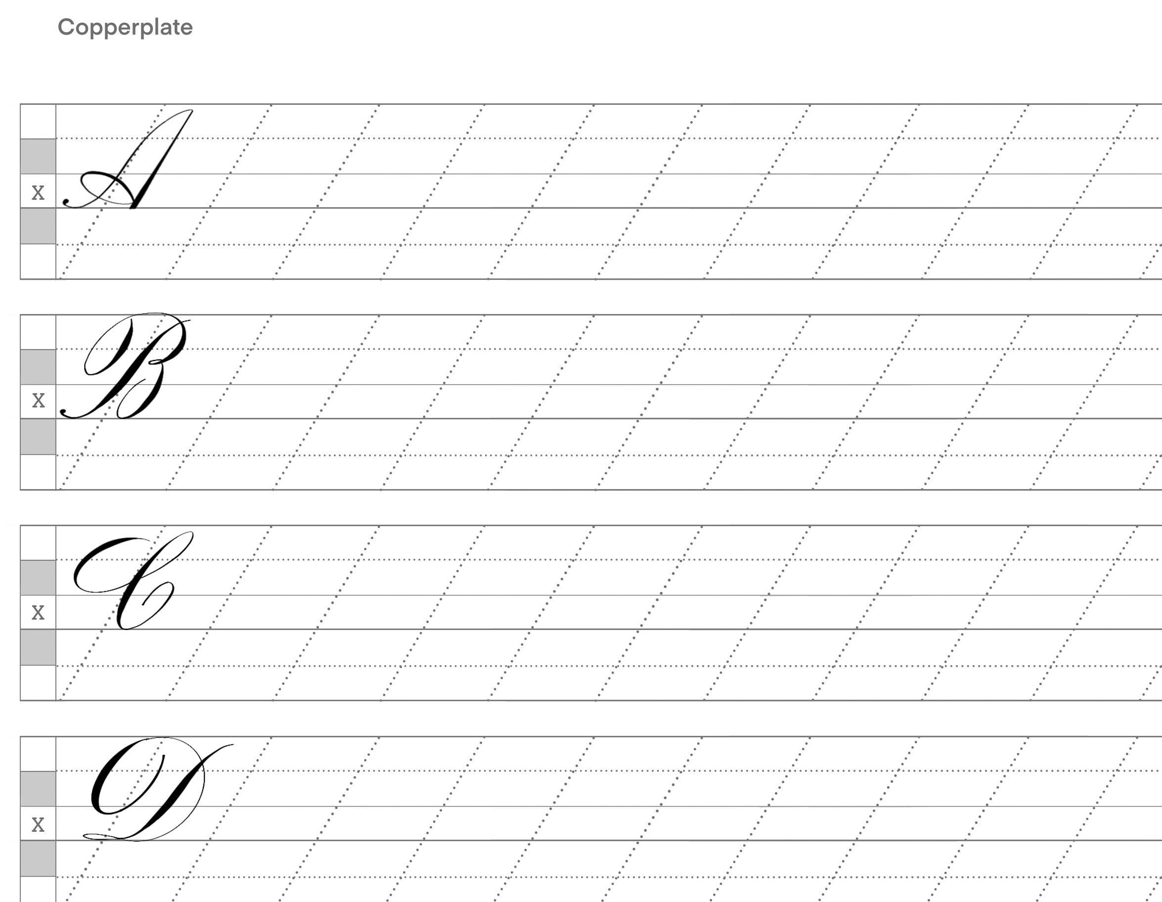 Copperplate Calligraphy Tutorial