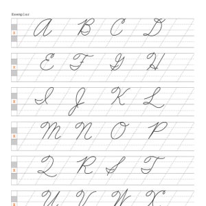 Digital Cursive Handwriting Practice Worksheet Printable PDF | US ...