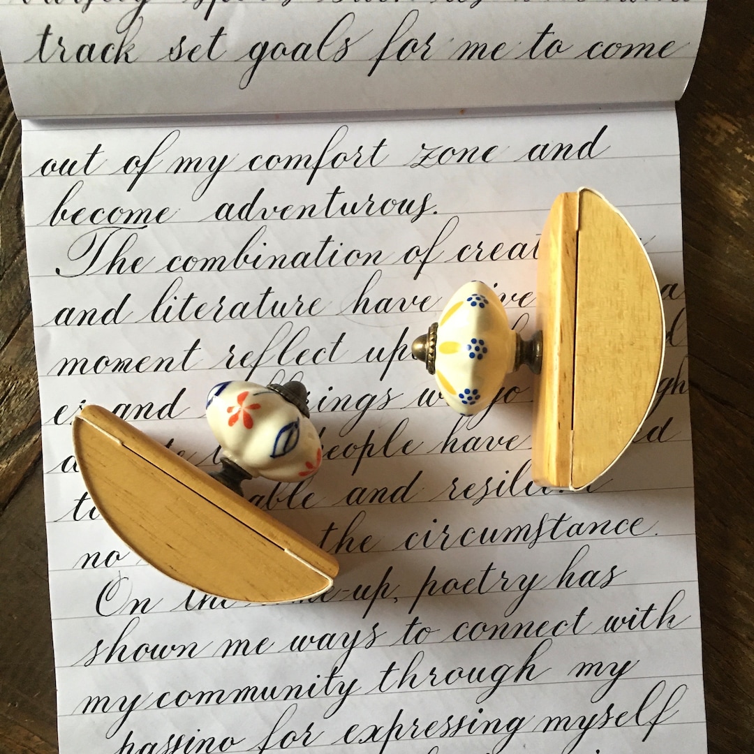 Handmade Ink Blotter: Ceramic Handle, Vintage-modern Desk Accessory - Etsy