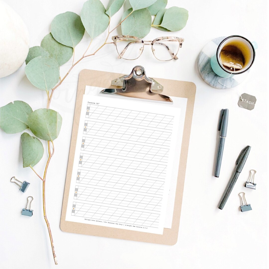 Digital Cursive Handwriting Practice Worksheet Printable PDF | US ...