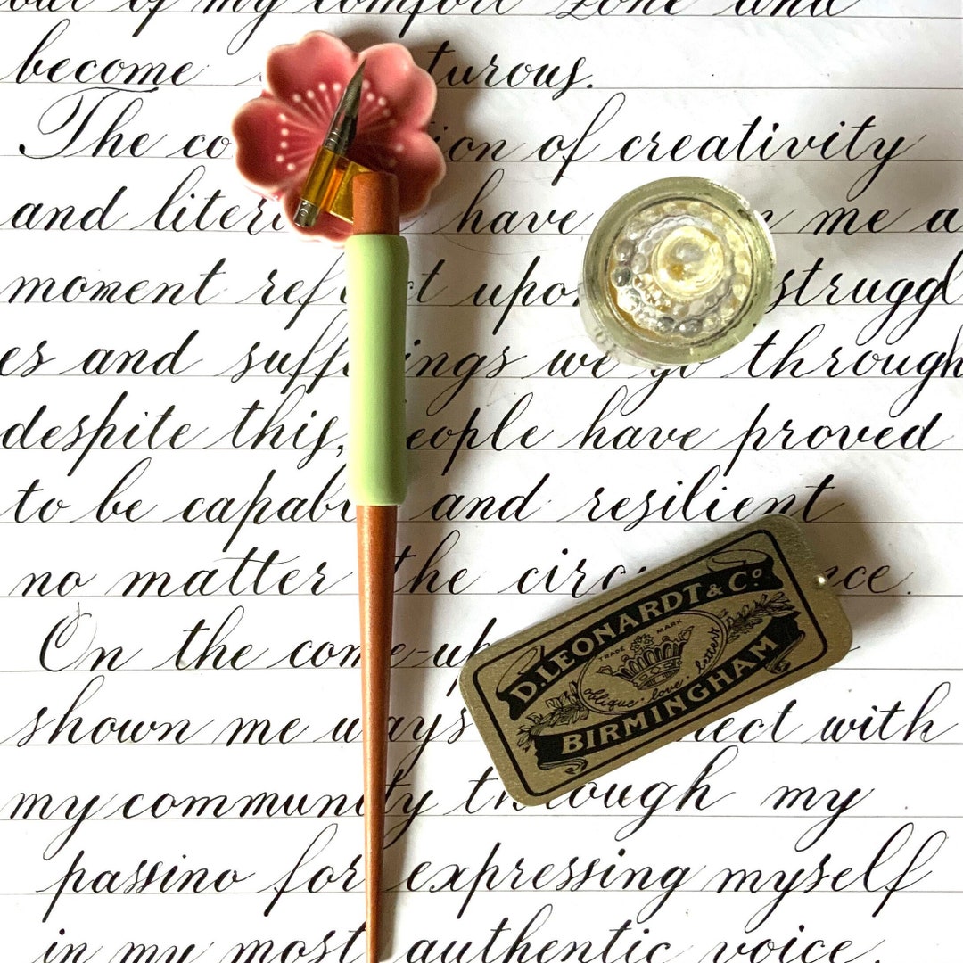 Calligraphy Dip Pen Holder Pointed Pen Holder Copperplate Calligraphy ...