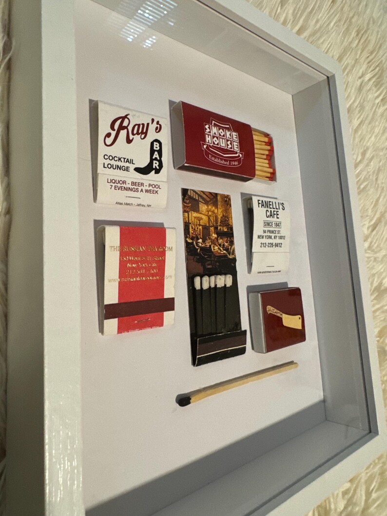 NYC Matchbook Shadow Box V2 - Etsy