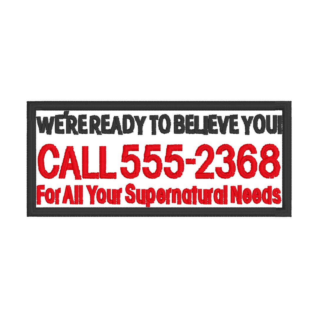 GHOST CALL PATCH Digital Design for Embroidery - Instant Download - Etsy