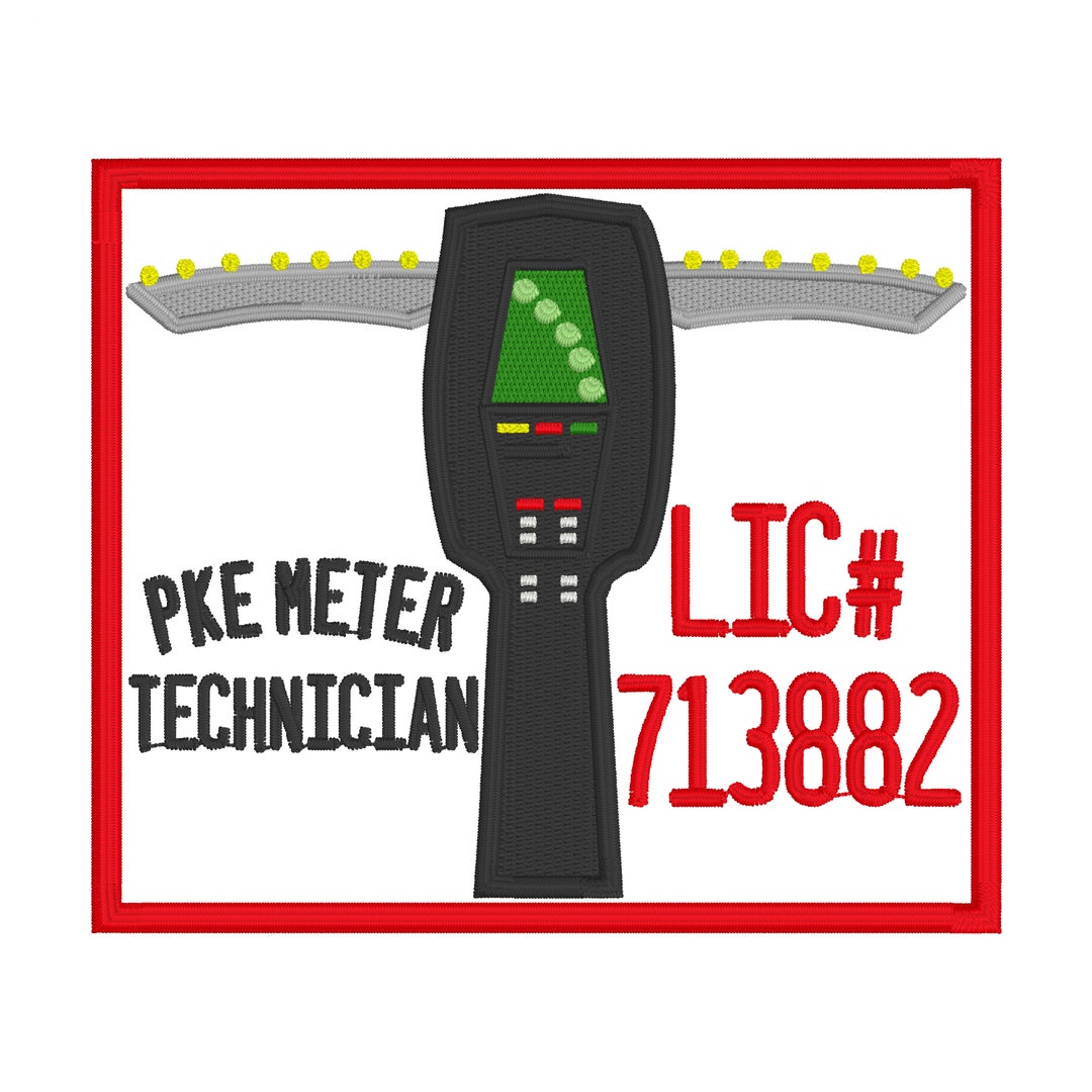 PKE Meter Technician Digital Design for Embroidery - Instant Download ...