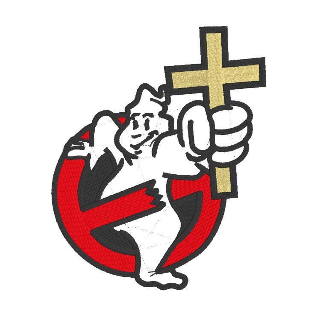 Christian Mooglie Ghostbuster Digital Design for Embroidery - Instant ...