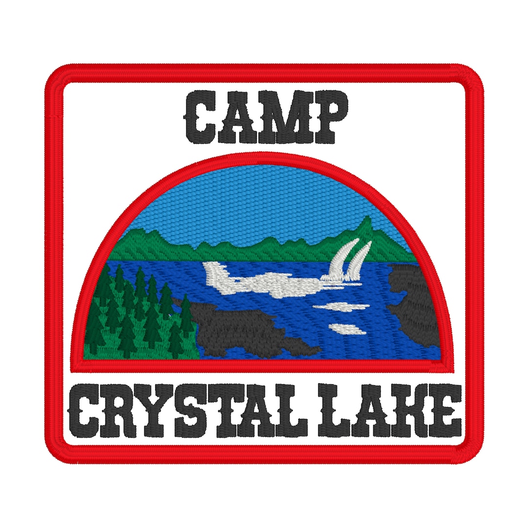 Camp Crystal Lake Patch Digital Design for Embroidery - Instant ...