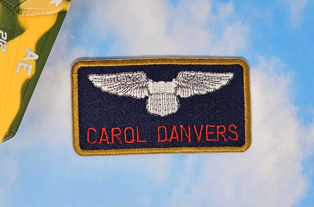 Captain Marvel Carol Danvers Name Patch - Etsy