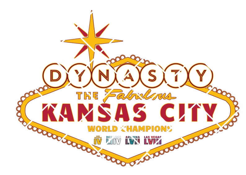 KC Dynasty T-shirt Las Vegas Sign Red Kingdom Chiefs' Kingdom Kansas ...