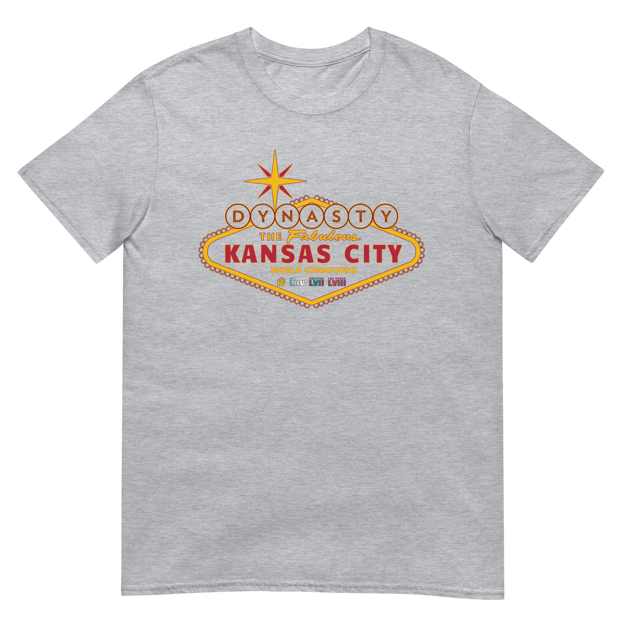 KC Dynasty T-shirt Las Vegas Sign Red Kingdom Chiefs' Kingdom Kansas ...