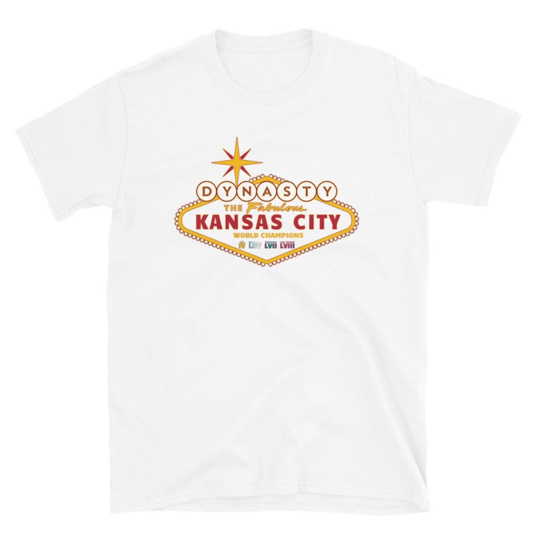 KC Dynasty T-shirt Las Vegas Sign Red Kingdom Chiefs' Kingdom Kansas ...