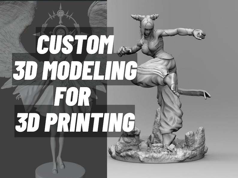 Custom 3D Model for 3D Printing Character Sculpting for Game - Etsy