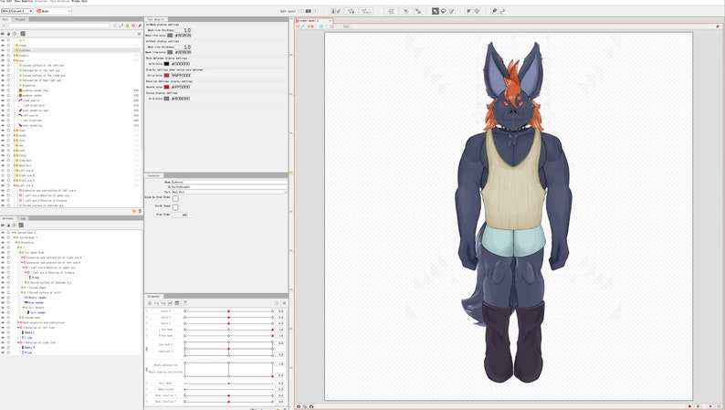 VTUBER RIGGING COMMISSION Vtuber Model Live 2d Rigging Male - Etsy Hong ...